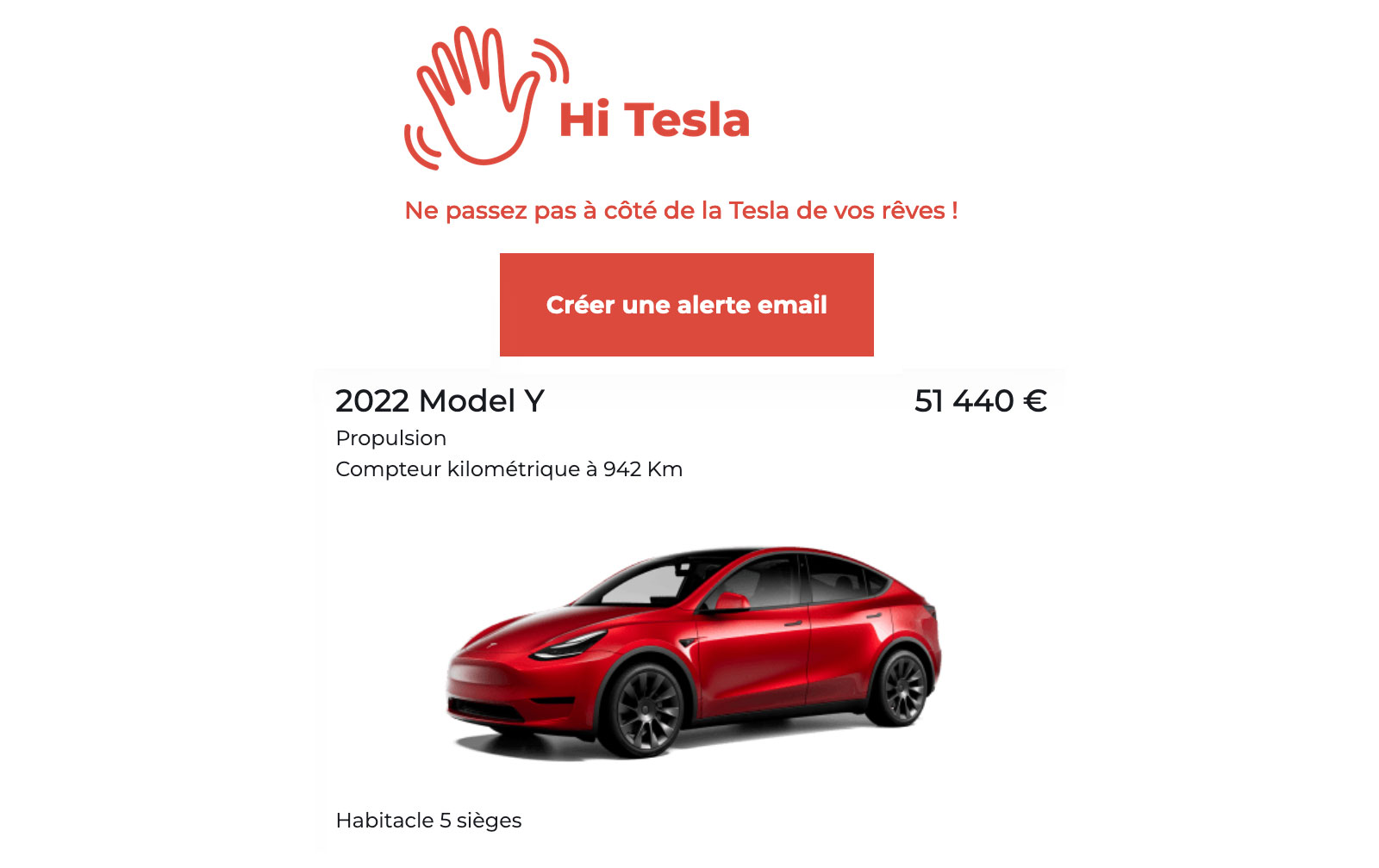 Recherchez votre future Tesla - Hi Tesla
